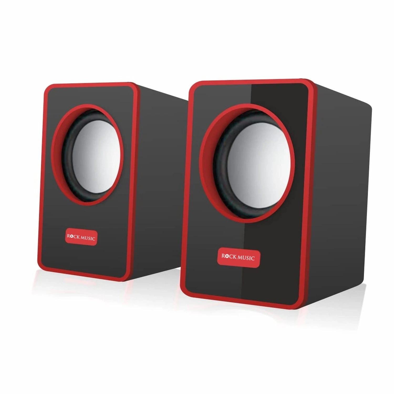 Rock Music CS-571 Wired Computer Speaker – Clear Stereo Sound, USB ...